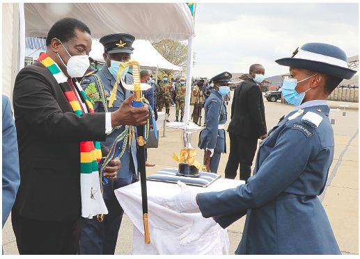 Gamuchirai Mbigi became the first woman to get the Air Force’s Sword of ...